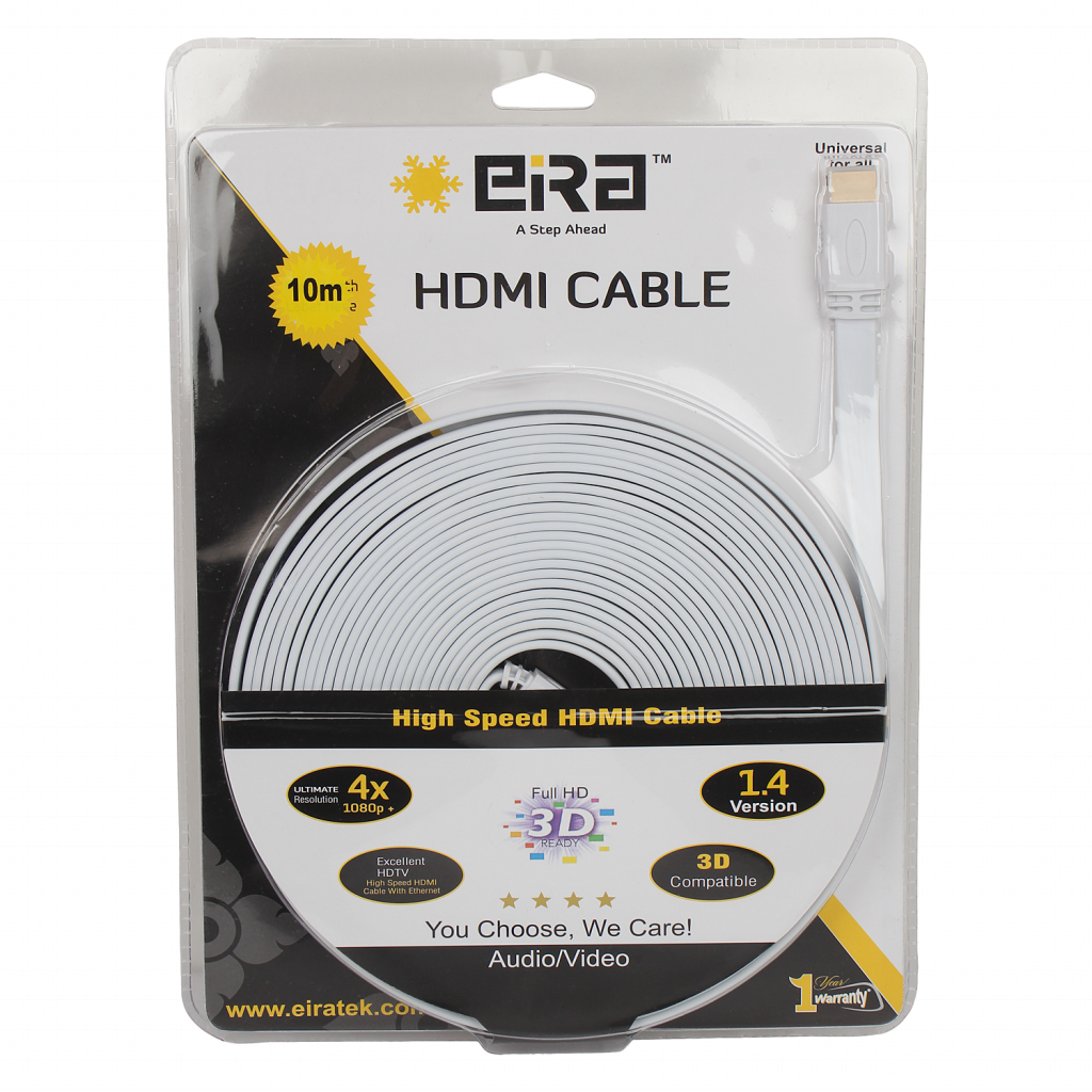 HDMI Cable- V1.4- 10m, White