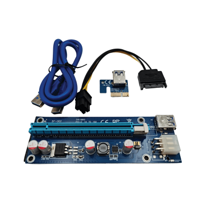 PCI-E Extender Riser Card x1 to x16 USB 3.0 (6-pin)