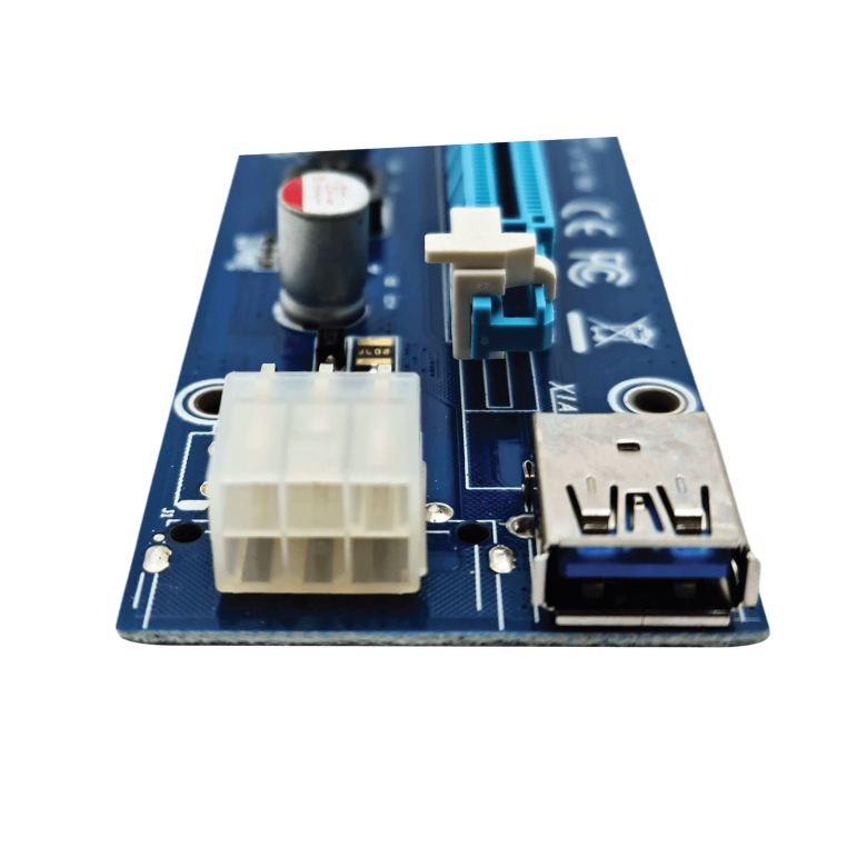 PCI-E Extender Riser Card x1 to x16 USB 3.0 (6-pin)