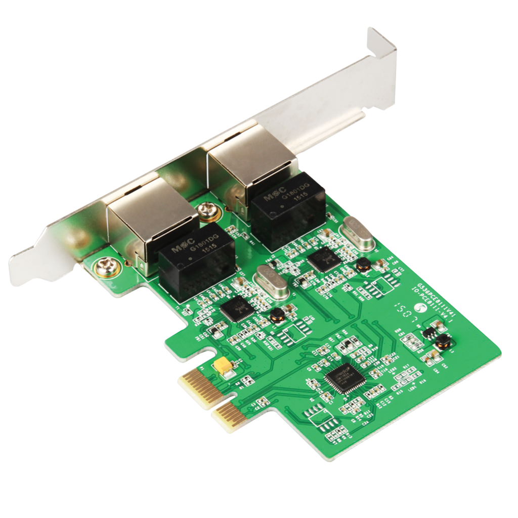 PCI-E 2-port Gigabit Ethernet Controller Card