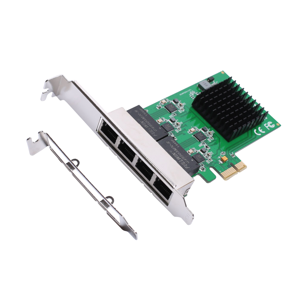PCI-E 4-port Gigabit Ethernet Controller Card