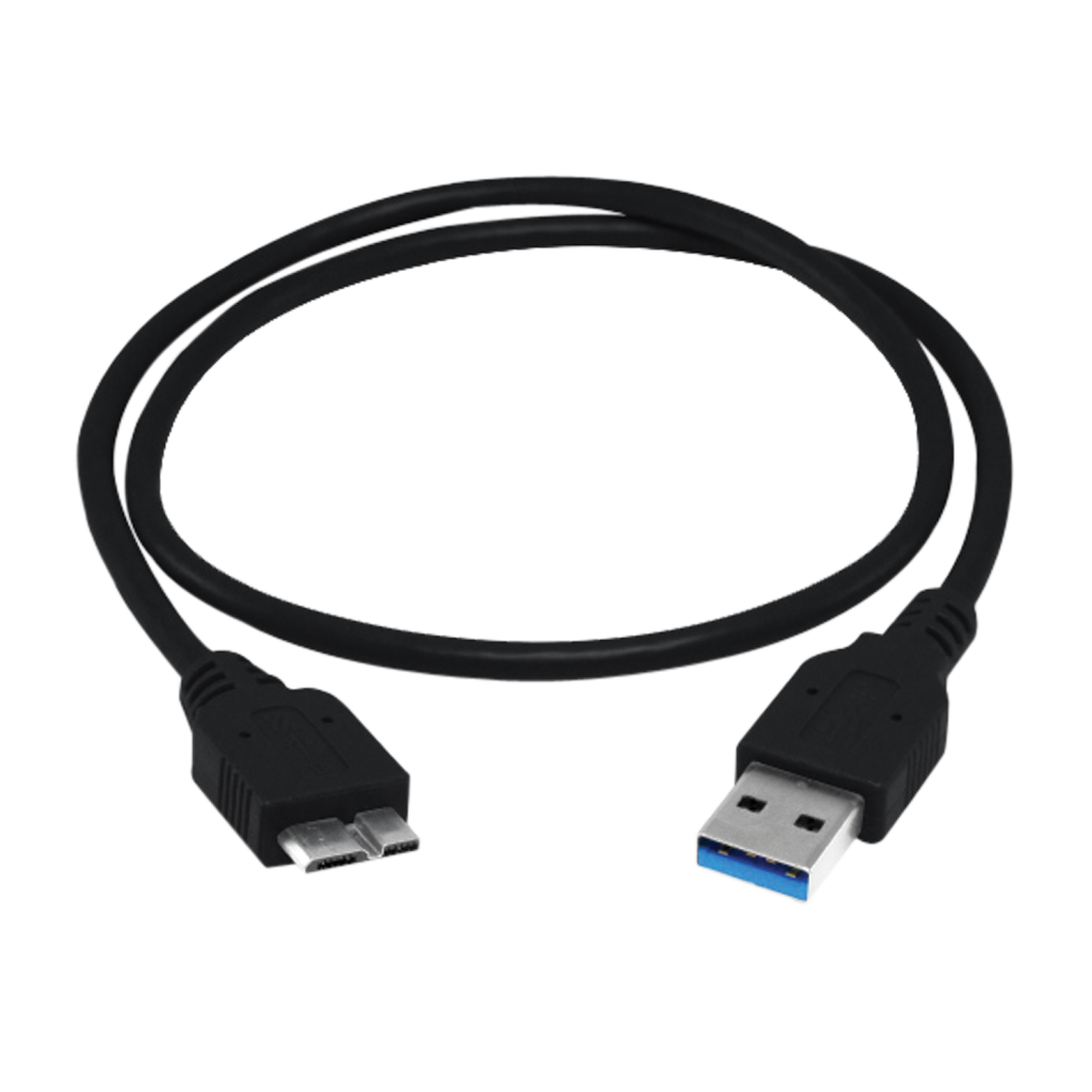 USB 3.0 Cable (Type A MALE to Micro B MALE), Length= 0.5m