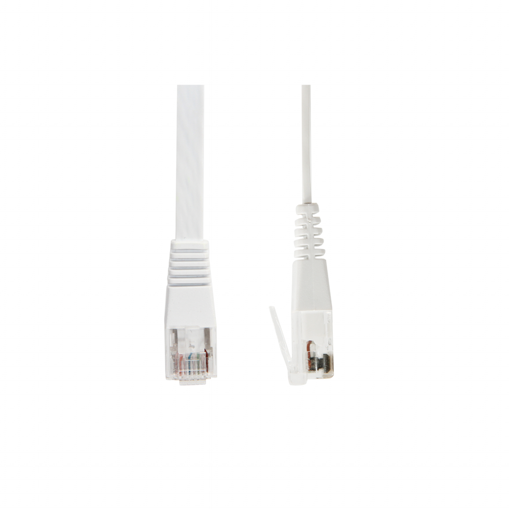 Cat6 Ultra-Thin Flat Ethernet Patch Cable – 20m White