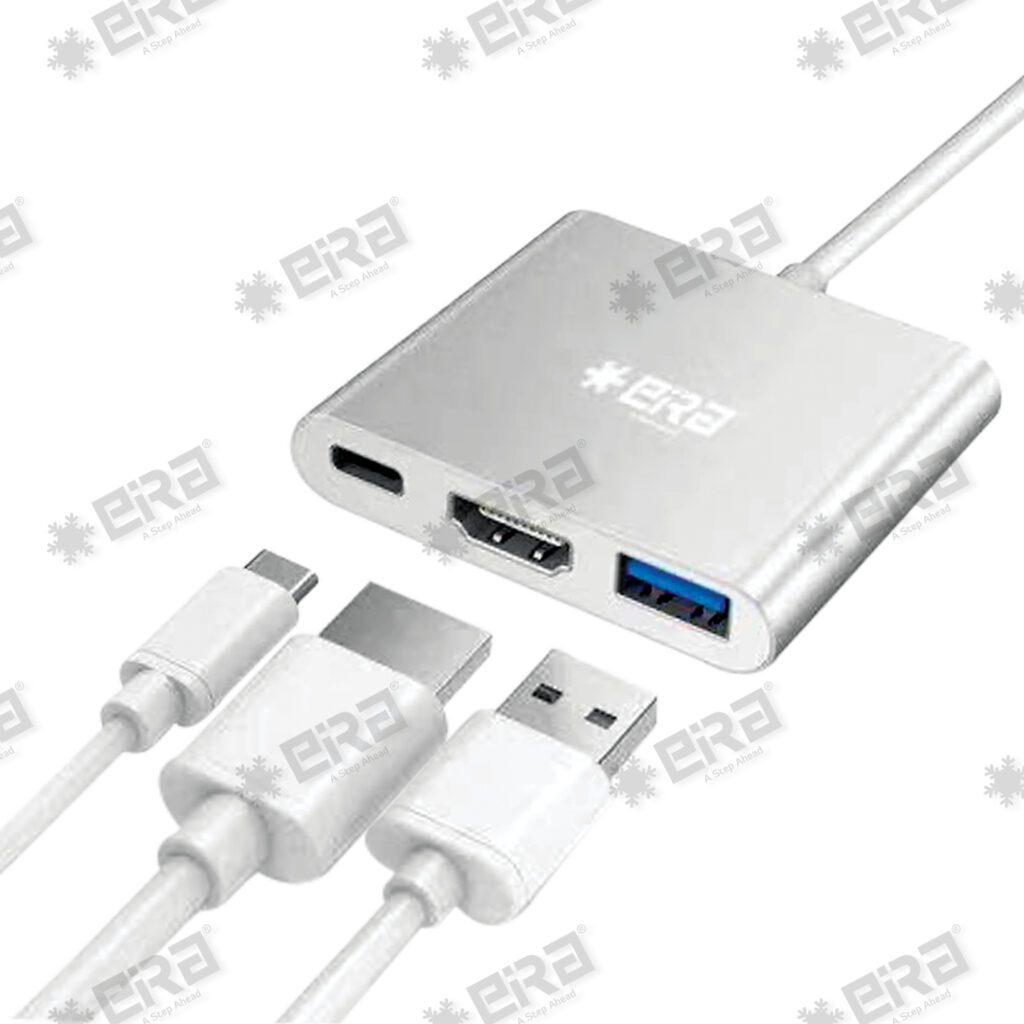 USB Type-C to 3 in 1 Multiport Hub