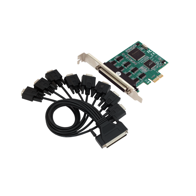 PCIe x1 to 8S DB9 RS232 Serial Card